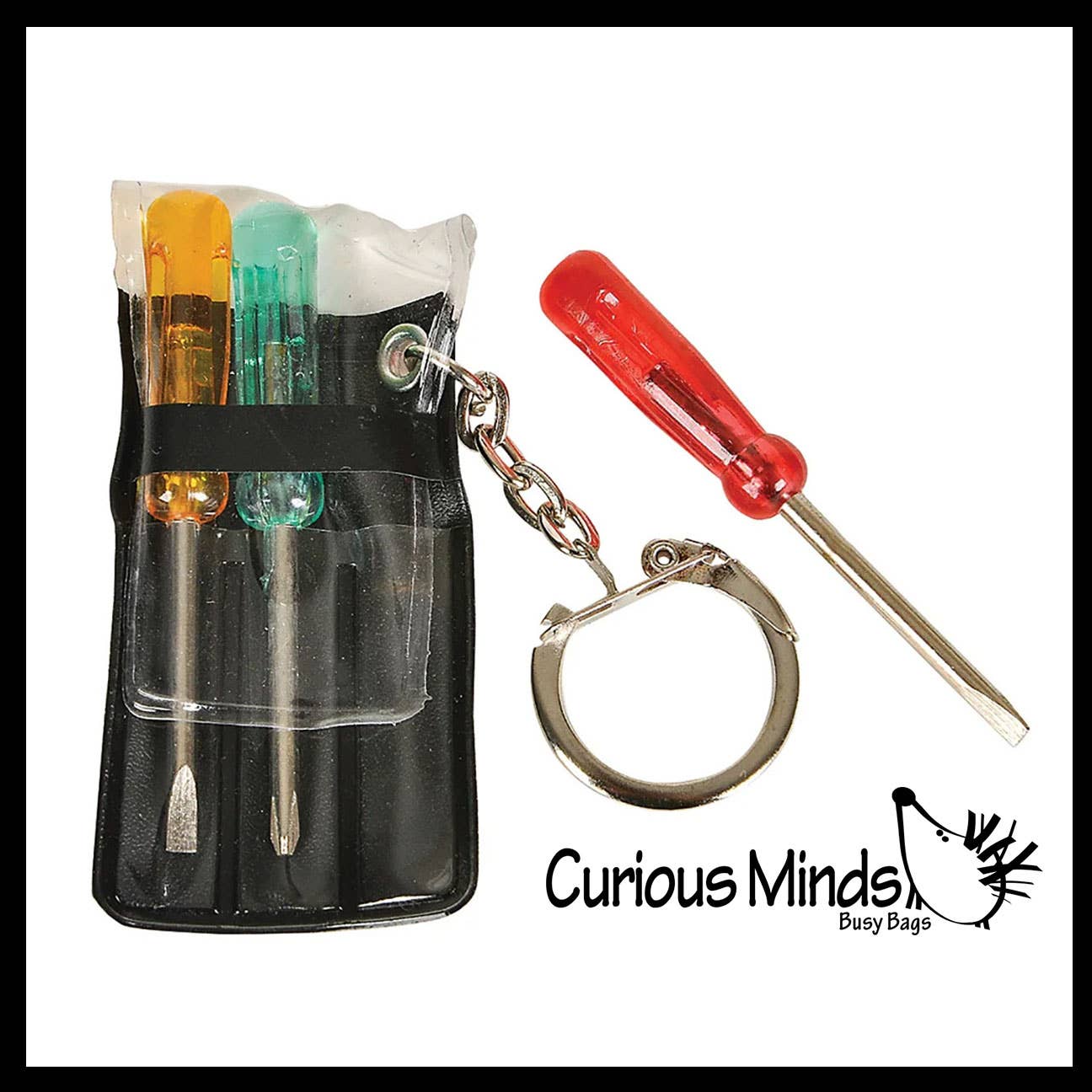 Curious Minds Toys - 1 Mini Screwdriver Set - Functional Tool Keychain ...
