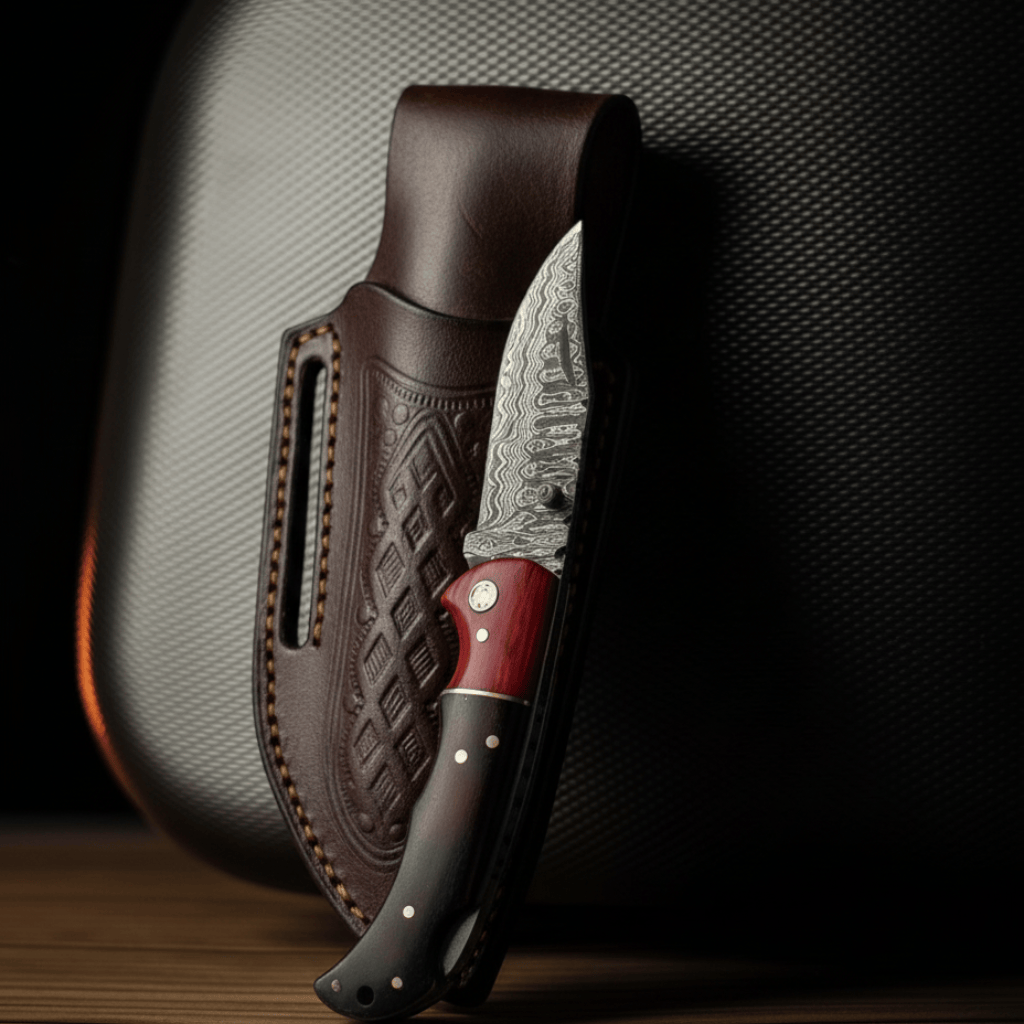 Titan International - Redwood Hunter Damascus Folding Knife – Man Up