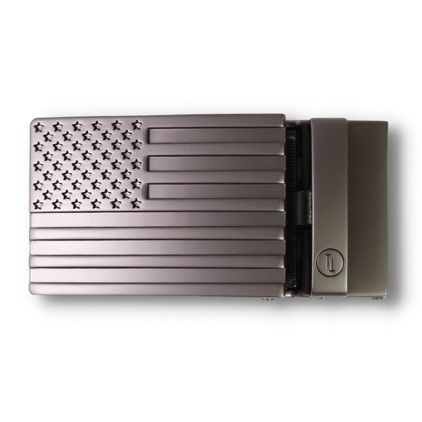 Tough Apparel - American Flag Buckle - Gun Metal – Man Up